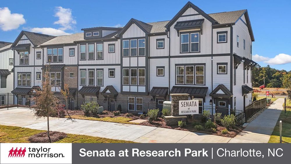 New townhomes for sale in Charlotte NC | Senata at Research Park